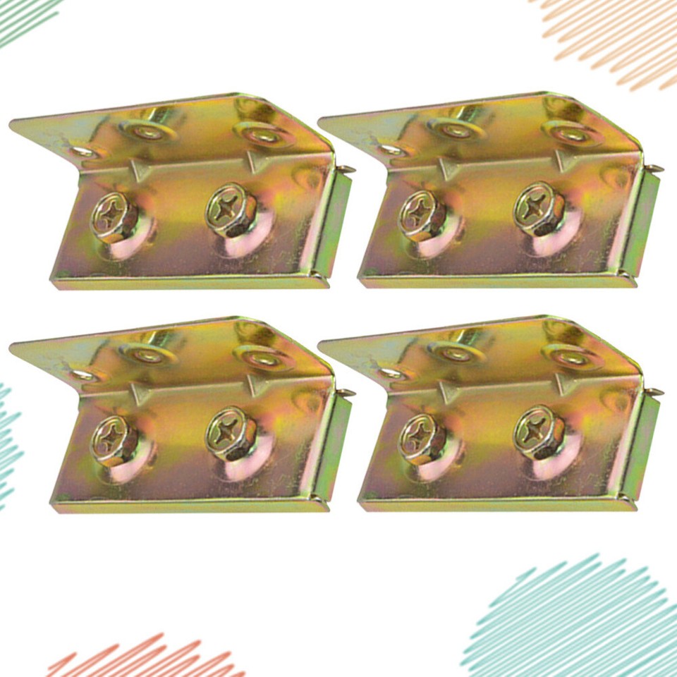 4 Pcs Bed Rail Hanger Wooden Bed Frame Connectors Bed Frame Connector ...