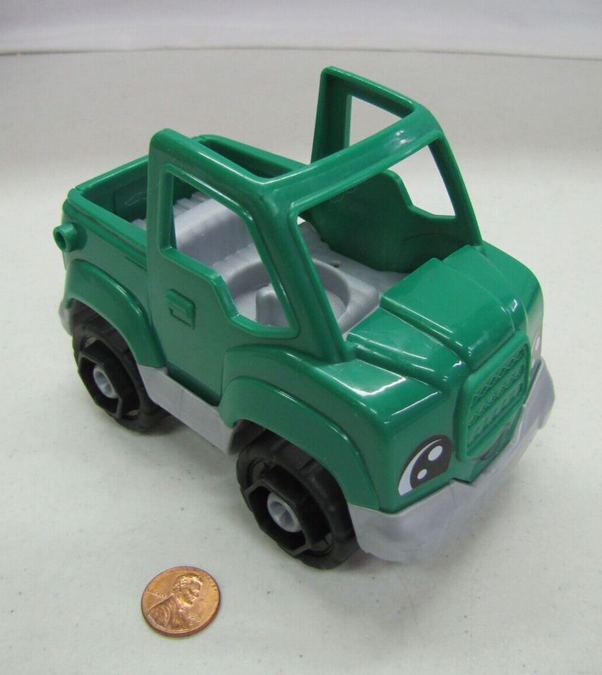 New Fisher Price Little People Green Truck Jeep Atv Vehicle For Figure ...