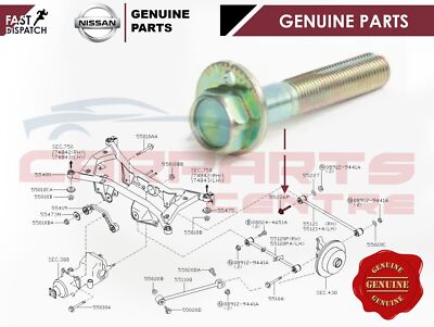 FOR NISSAN X-TRAIL 100NX PRIMERA SUNNY ECCENTRIC ADJUSTING BOLT 55226 ...