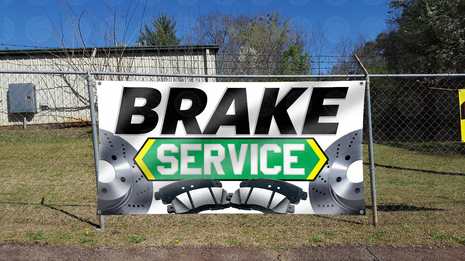 Brake Service Banner Open Sign Mechanic Auto Repair Shop Display Car ...