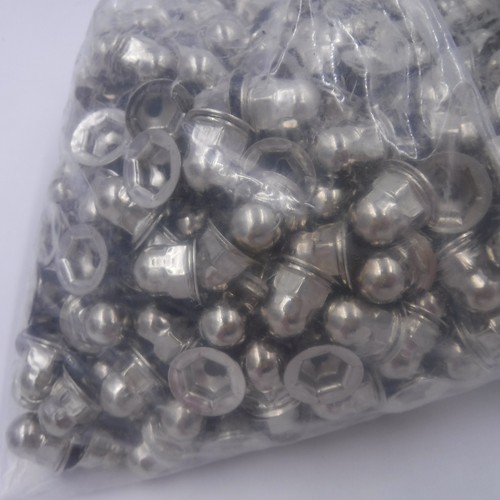 1000 Pcs Acorn Dome Type Cap Lock Nuts #10-24 Nickel Plated 7/16" 11mm ...