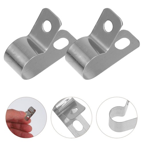 20 Pcs Cable Management Stainless Steel Wire Clamp Holders for Cables ...