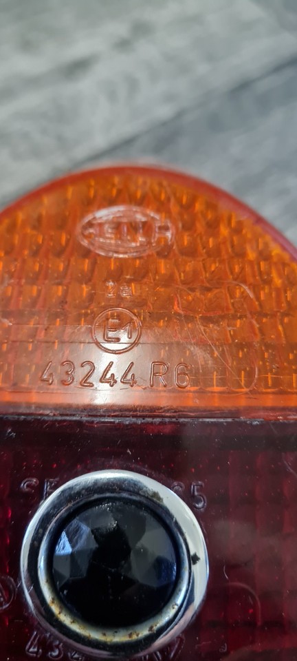 Classic VW Beetle Tombstone Light Lenses Blue Dot Pair | eBay UK