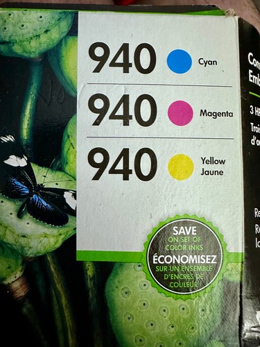 (2) HP PRINTER INK PK's,NEW , 940 EXPIRED NOV 2019 / 940 XL EXPIRED 0CT ...