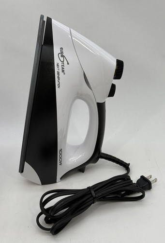 EuroSteam 6199 1000w Steam Iron NEXT GENERATION Black White Works Great ...