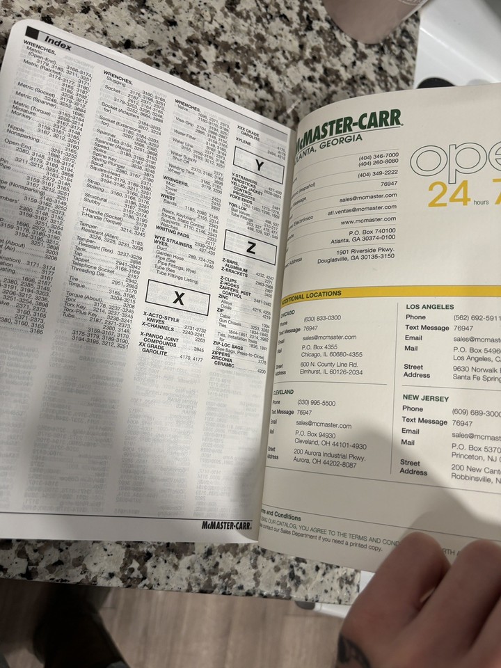 McMaster Carr Catalog 132 Los Angeles | eBay