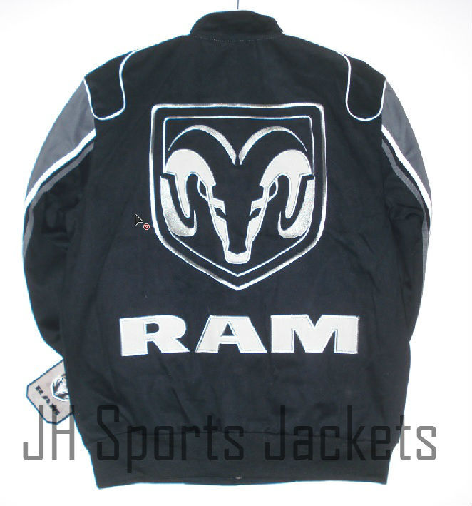 Authentic Ram Truck Embroidered Cotton Jacket JH Design Black New | eBay