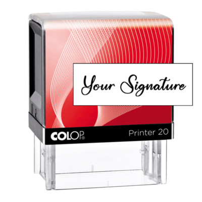 P20 Personalized Signature Self Inking Rubber Stamp for Business No ...