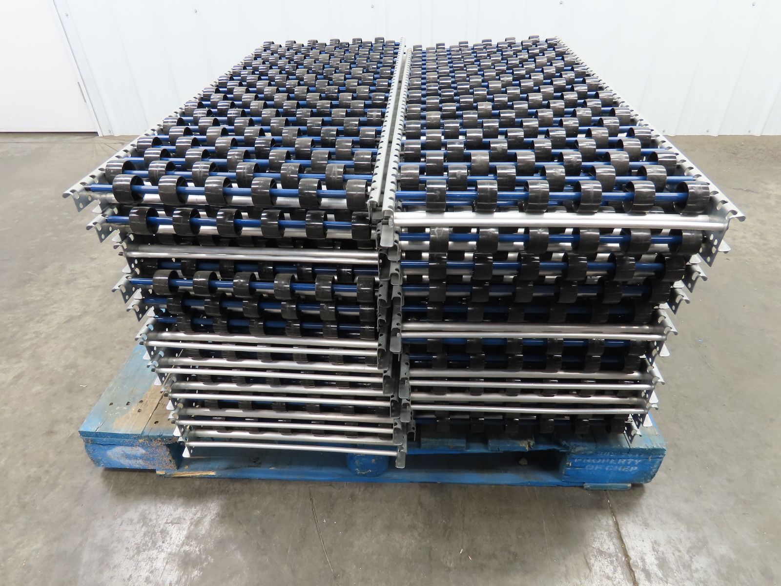 Unex Span Track 18"x 42" Plastic Skate Wheel Flow Rack Conveyor - 20 ...