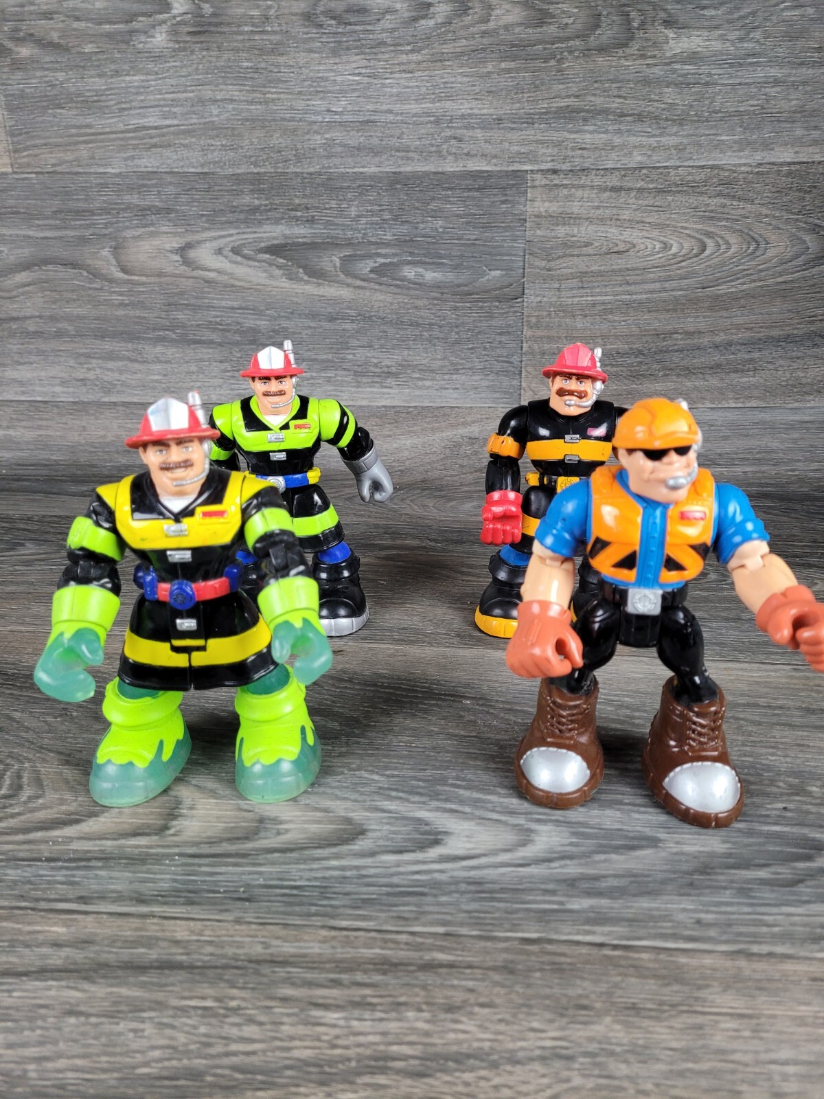 Set of 4 2001-02 Mattel Vintage Rescue Heroes Action Figures ...