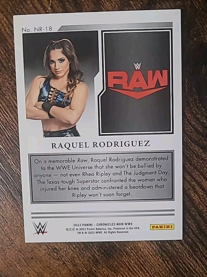 2023 WWE Panini Chronicles Raquel Rodriguez Noir /99 WWE Chronicles ...
