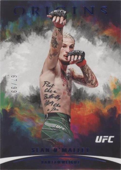 2022 Panini Chronicles UFC - Origins Sean O'Malley #132 Blue /99 for ...
