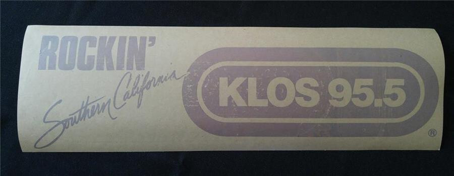Phil Collins Original KLOS 95.5 Vintage 80's Rainbow Bumper Sticker Set ...