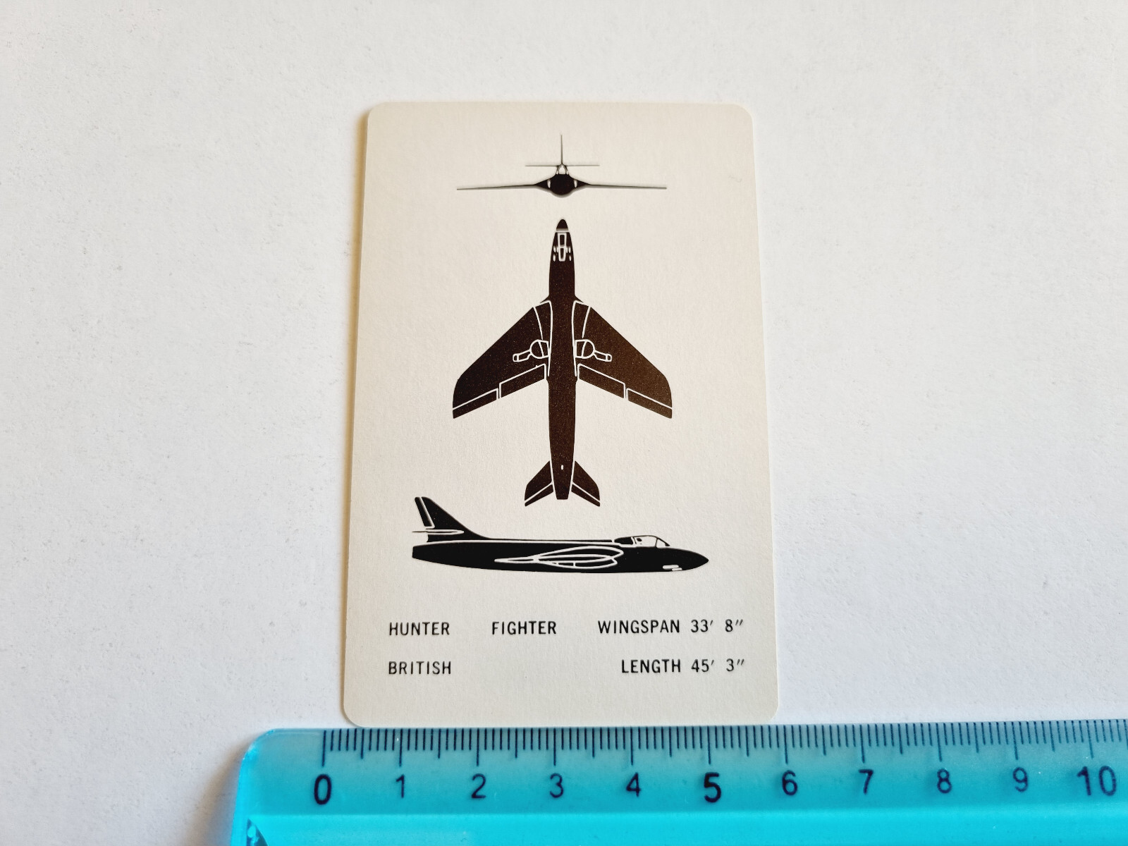 Paper Hunter Fighter British Aircraft Guerra Original Vintage Card New ...