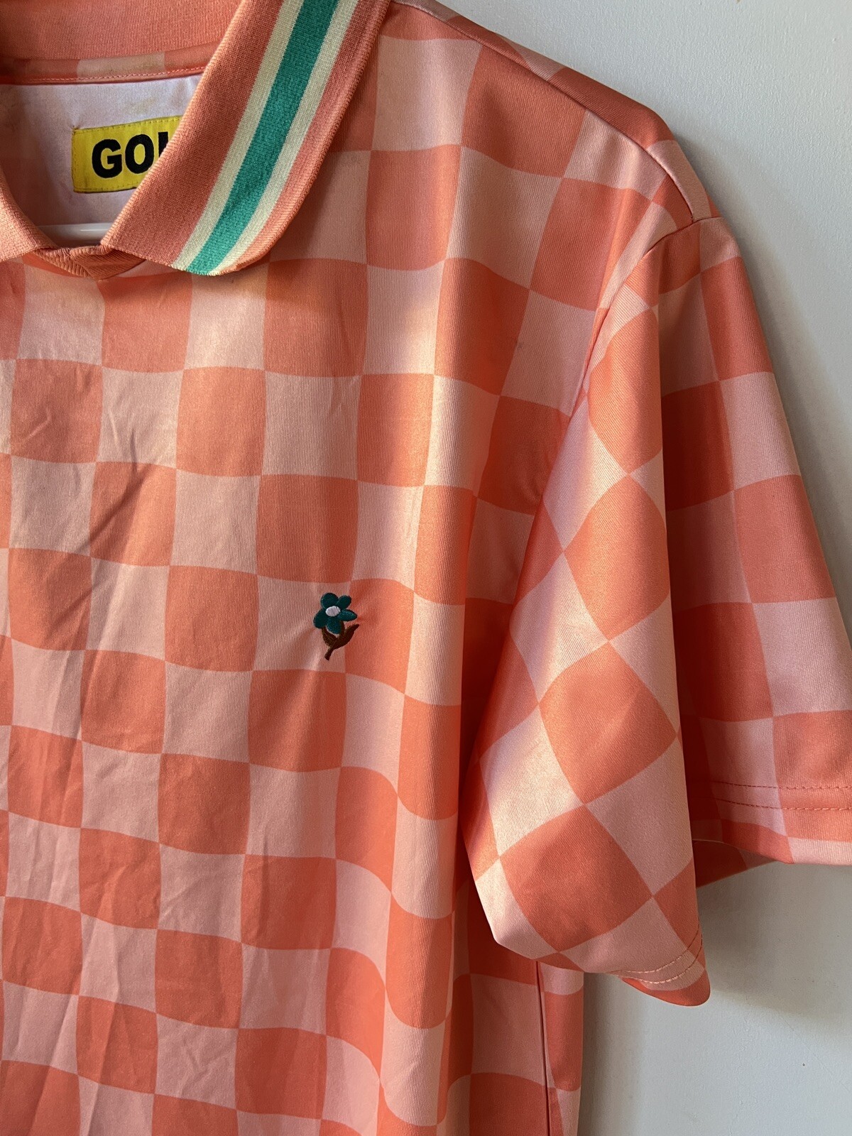 Tyler The Creator Golf Wang Checkered Polo Shirt Socc… - Gem