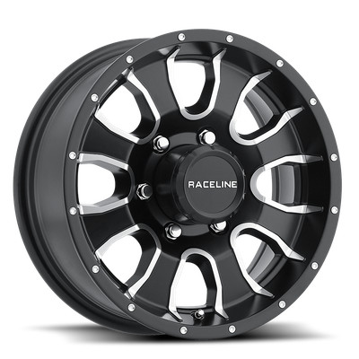 Raceline 860M MAMBA 14X6 5X114.3 0mm Satin Black Machined Face | eBay