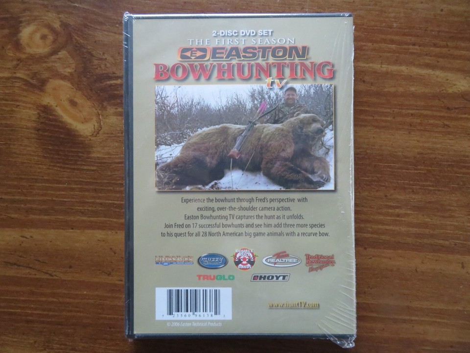 6 NEW DEER HUNTING DVD LOT; EASTON BOW HUNTING, BACK IN THE WOODS. etc ...