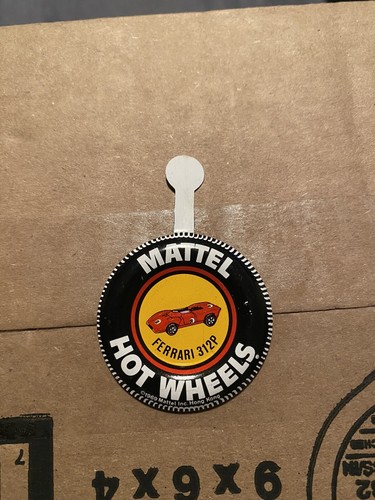 Vintage 1969 Mattel Hot Wheels Redline Ferrari 312P Metal Tab Pin ...