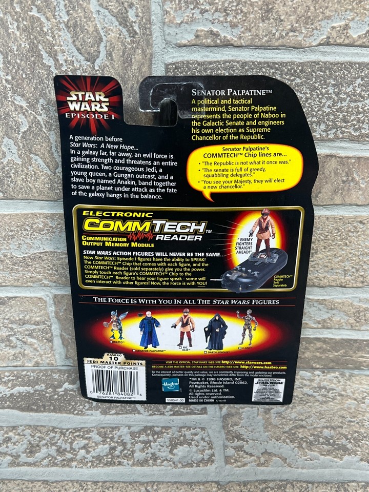 Star Wars Episode I SENATOR PALPATINE Senate CommTech Chip Figure 1999 ...