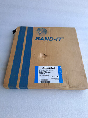 BAND-IT AE4359 PPA COATED BAND 25 METRES STAINLESS STEEL TYPE-316 5/8 ...