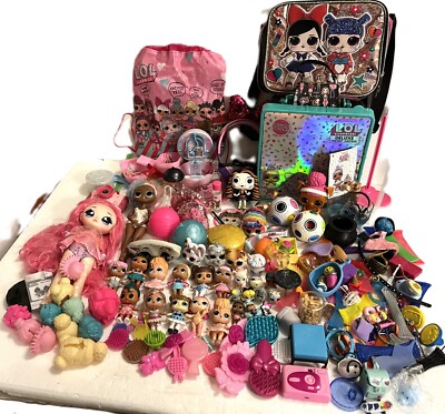 Huge Lot of Dolls: mostly LOL Surprise with Accessories, Storage Cases ...