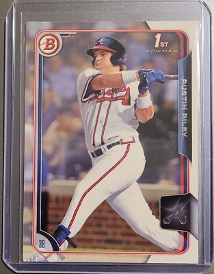 Austin Riley 2015 Bowman 1st Bowman Rookie #157 Atlanta Braves RC MVP ...
