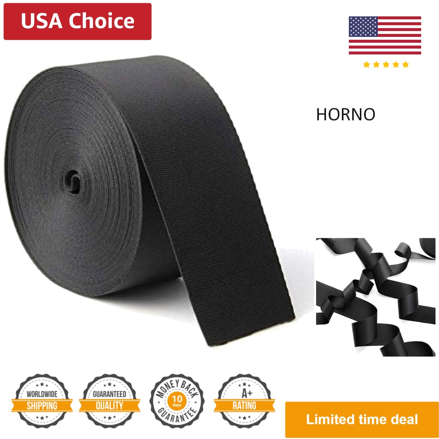 10 Yards 2 Inch Wide Black Nylon Heavy Duty Webbing Strap | eBay