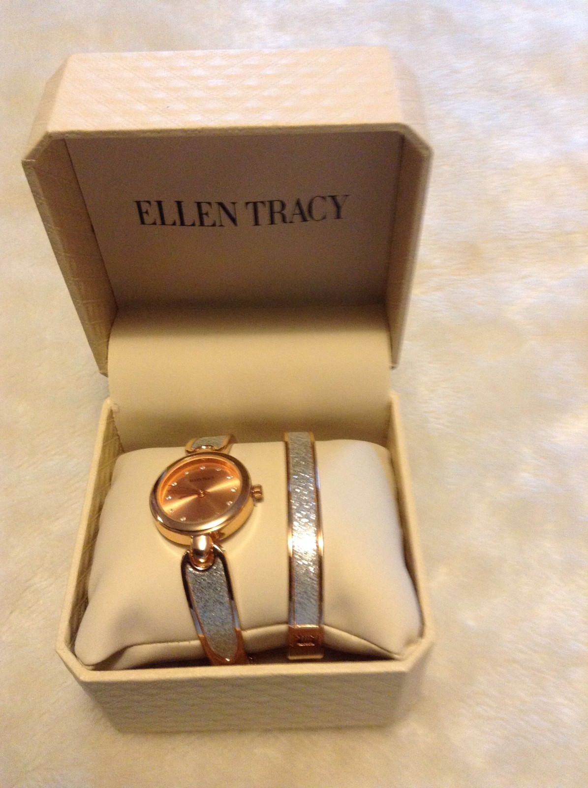 Women's New Ellen Tracy Watch Bracelet Set with Box | eBay
