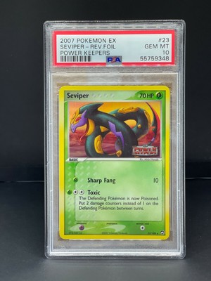Pokemon Ex Power Keepers Seviper Reverse Holo PSA 10 GEM MT #23 ...