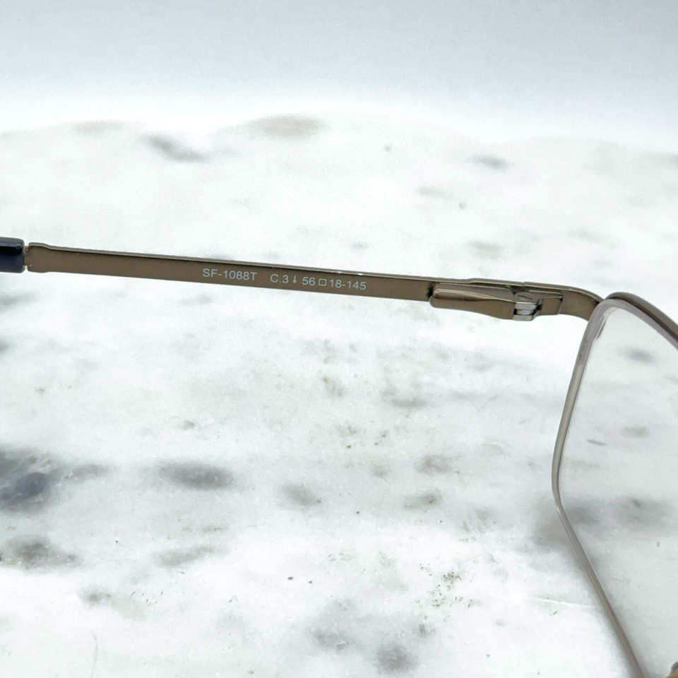 Superflex SF 1088T C.3 Khaki Titanium Half Rim Eyeglasses Frames Only ...