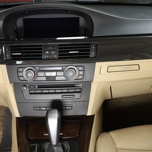 2PCS Carbon Fiber ABS Interior Dashboard Panel Trim For BMW 3 Series ...