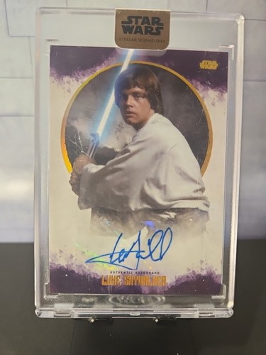 Star Wars Topps Stellar 2017 Mark Hamill Luke Skywalker Autograph Card ...