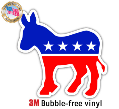 DEMOCRATIC DONKEY DECAL STICKER Car Truck Laptop Wall Window Decal MADE ...