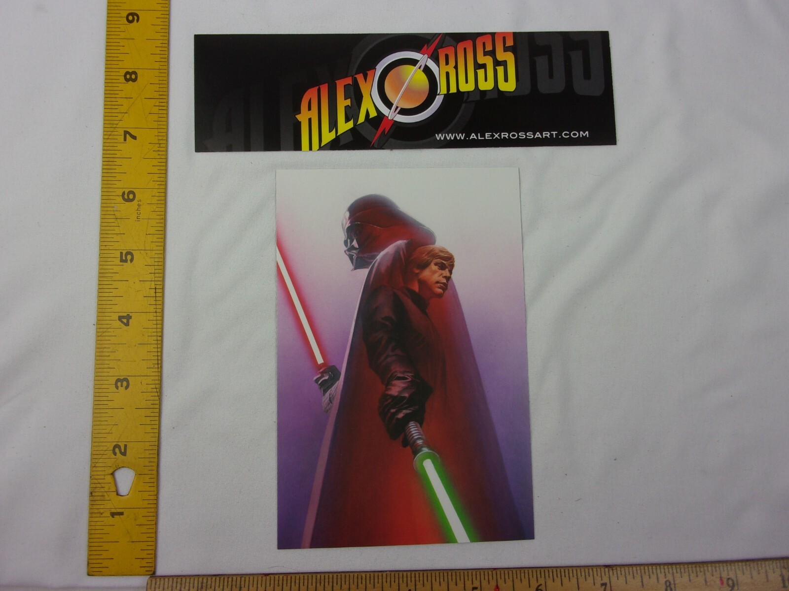 Star Wars Darth Vader Luke Skywalker Alex Ross art promotional card lot ...