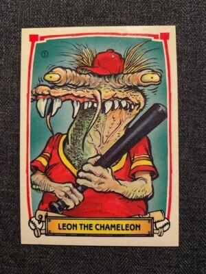 1988 Leaf Baseball's Greatest Grossouts Leon The Chameleon #5 | eBay