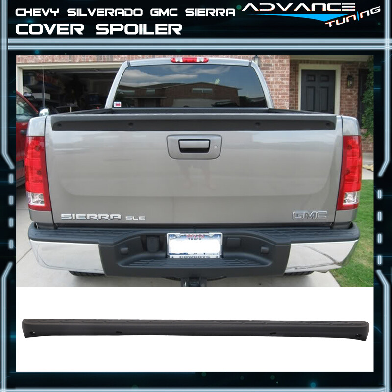 07-13 Chevy Silverado Sierra Tailgate Molding Wing Spoiler PP Top Cap ...
