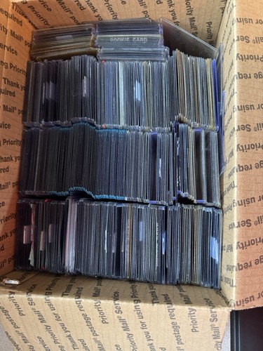 MEDIUM USPS Flat Rate Box FULL of Used 400+ Top Loaders All Sizes HUGE ...