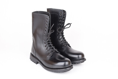 Military Tactical 13 eyelet Combat Black Leather boots Size 43 US 10 ...