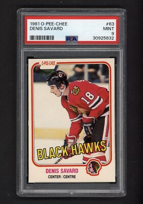 1981 OPC #63 DENIS SAVARD ROOKIE CARD PSA 9 MINT | eBay