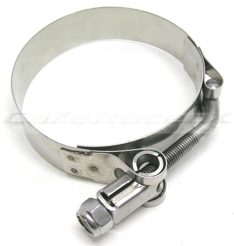 Stainless Steel 2-1/2" 64mm Exhaust Turbo Intake Clamp Heavy Duty T ...