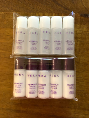 HERA Aquabolic Essential Water 5ml x 5pcs & Emulsion 5ml x 5pcs (50ml ...