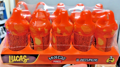Lucas Muecas Mango Flavored Lollipop W/Chili Powder Mexican Candy 10 ...