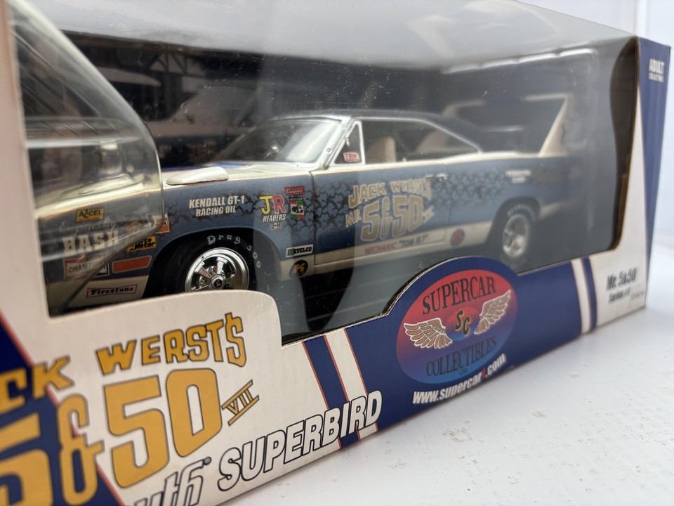 ERTL 1/18 Scale Jack Werst's Mr. 5 & 50 1970 Plymouth Superbird Super ...