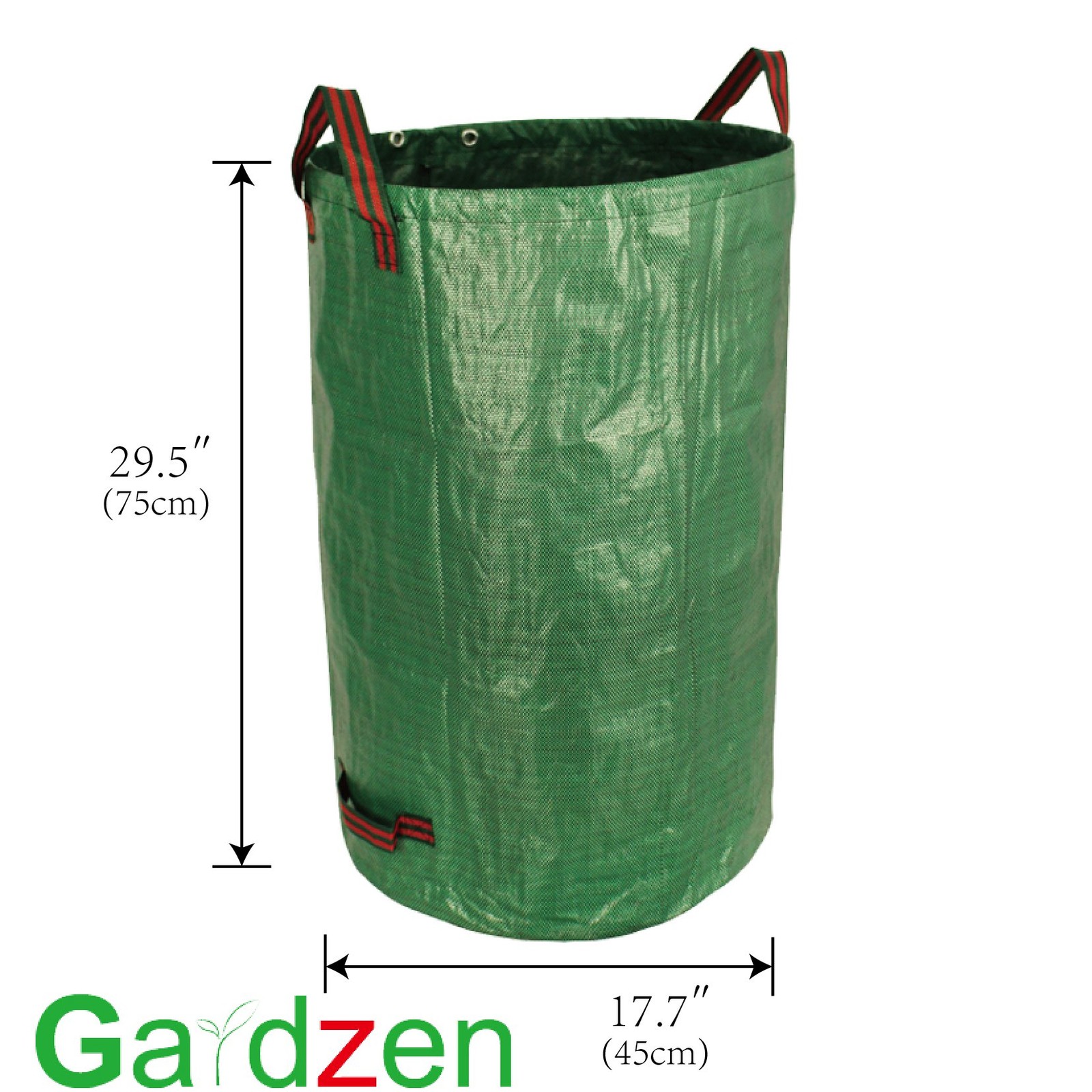 3-Pack 32 Gallon Yard Waste Bags, Reusable Heavy Duty Collapsible ...