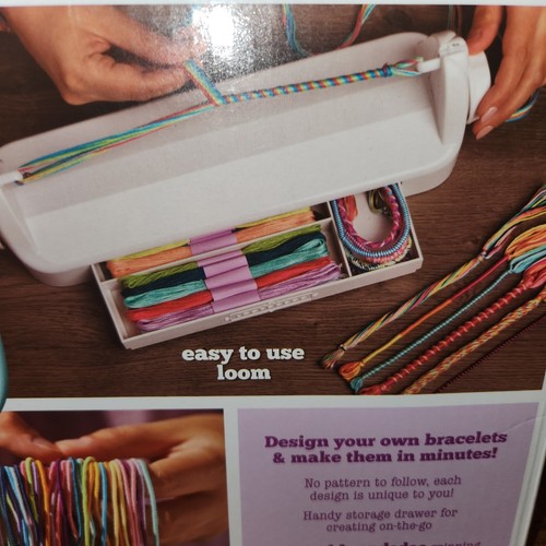 NEW Loopdedoo Friendship Bracelet Maker - 1 Spinning Loom & 12 Colors ...