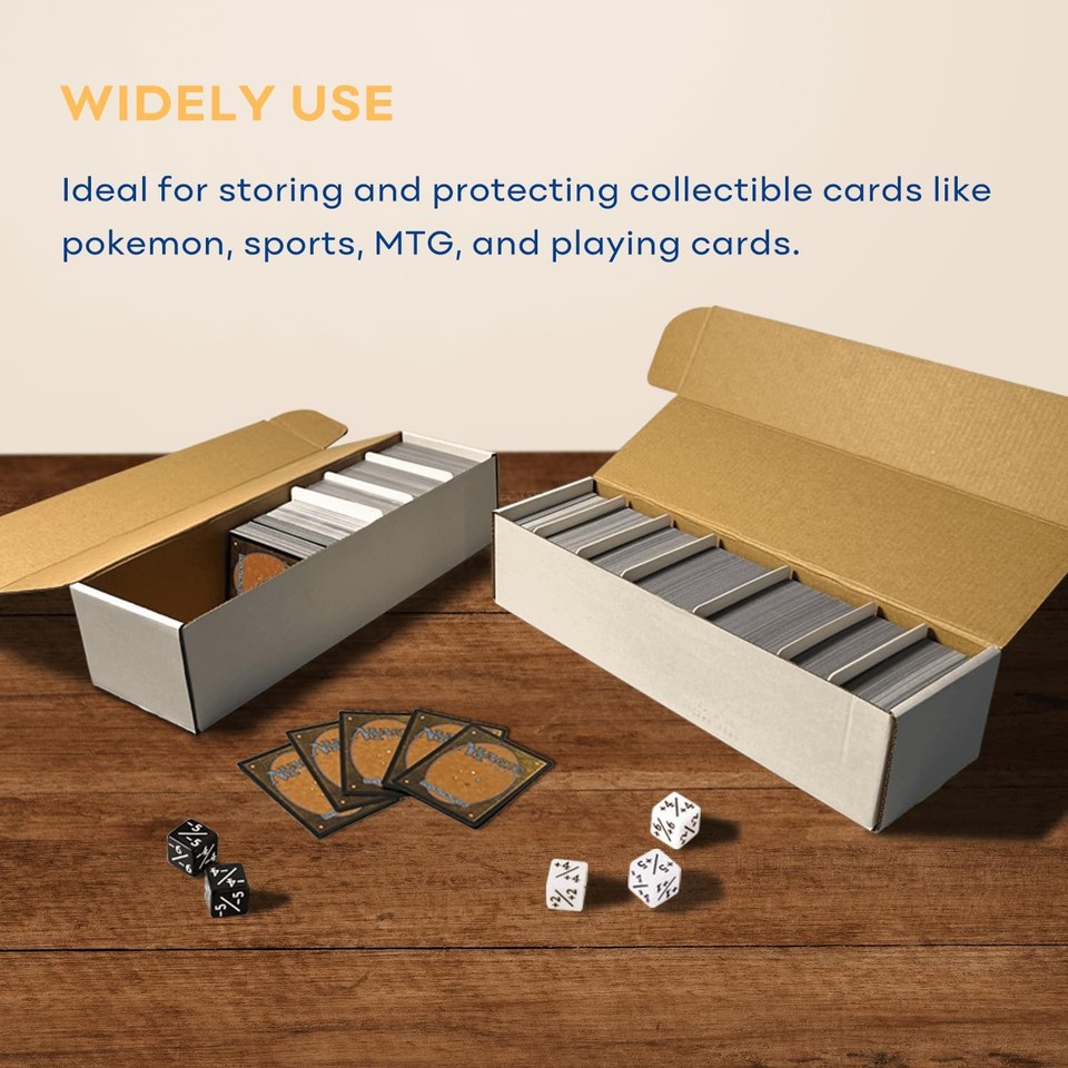 Trading Card Storage Box, Mtg Storage Box with Dividers, Cardboard ...