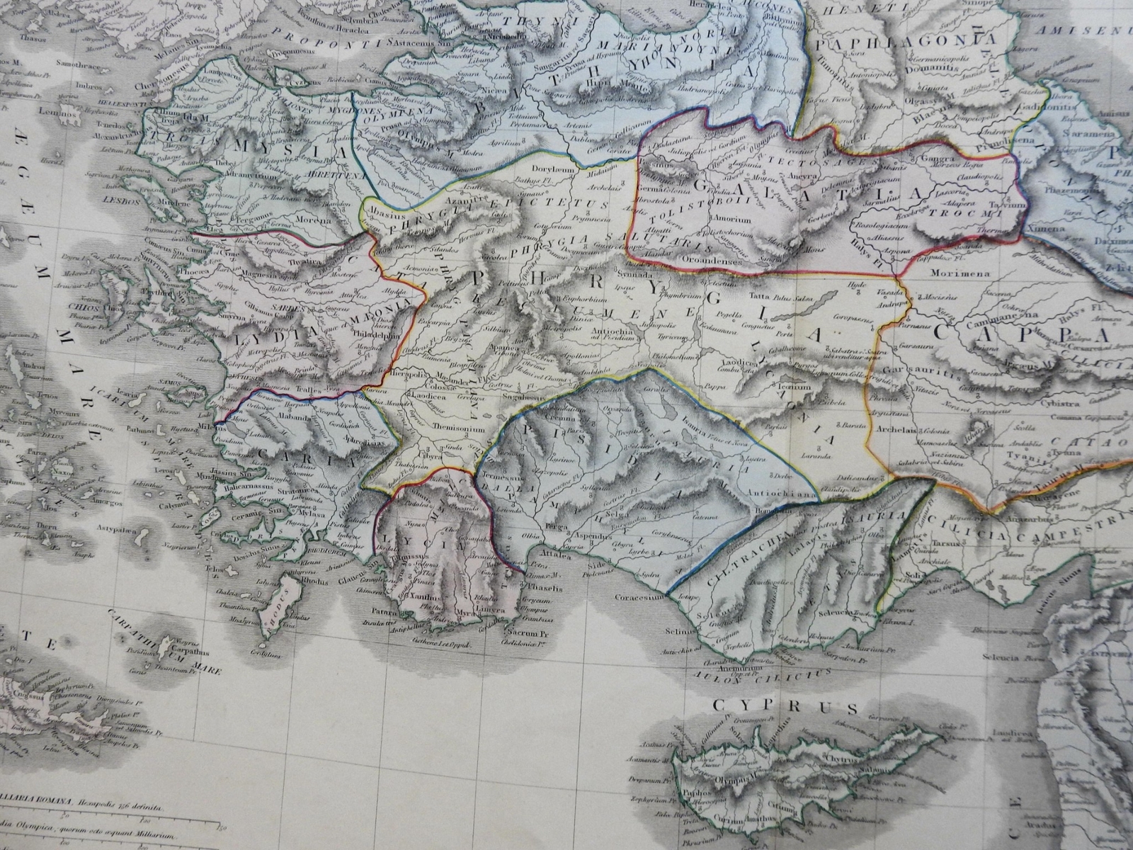 Asia Minor Anatolia Lydia Bithynia Cappadocia Pontus 1855 Philip ...