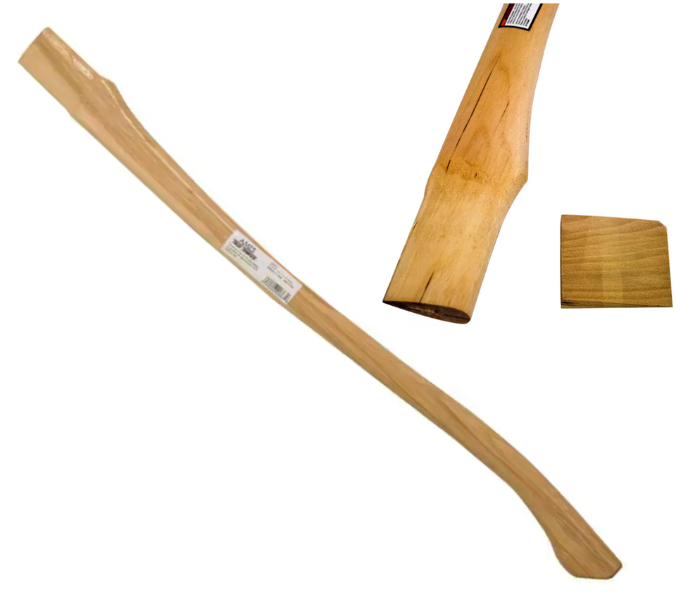 Axe Handle Hickory 36 in. Length, Fits 3 to 5 lb. Single Bit Axe Head ...