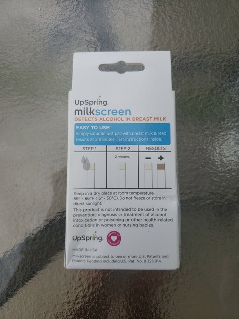 Milkscreen: Home Test to Detect Alcohol in Breast Milk 20 Test Strips ...