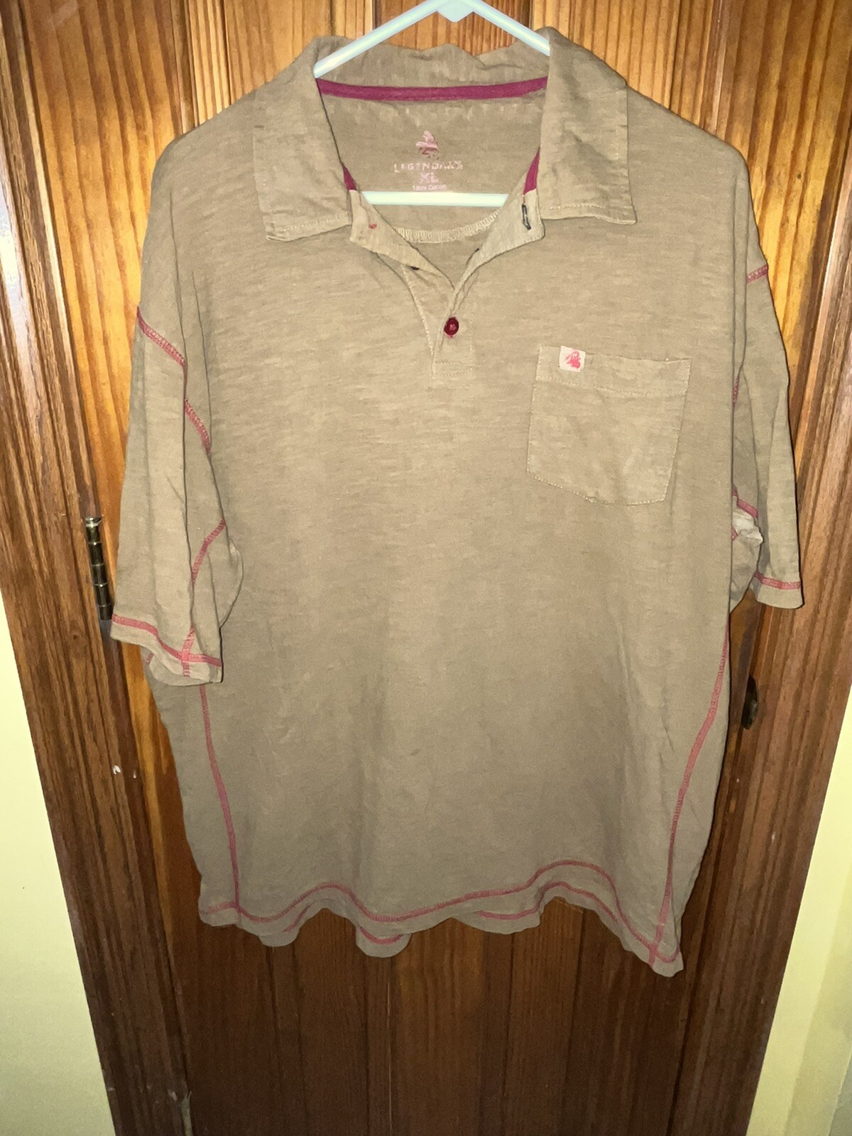Legendary Whitetails Short Sleeve Pocket Polo Men's Size XL - Rust ...